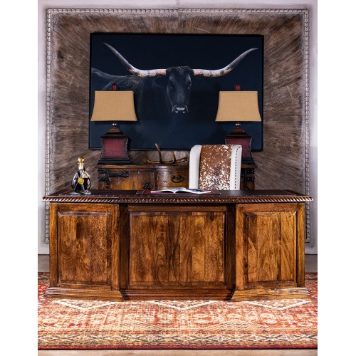 Wrangler Ranch Executive Desk | Western Office Furniture