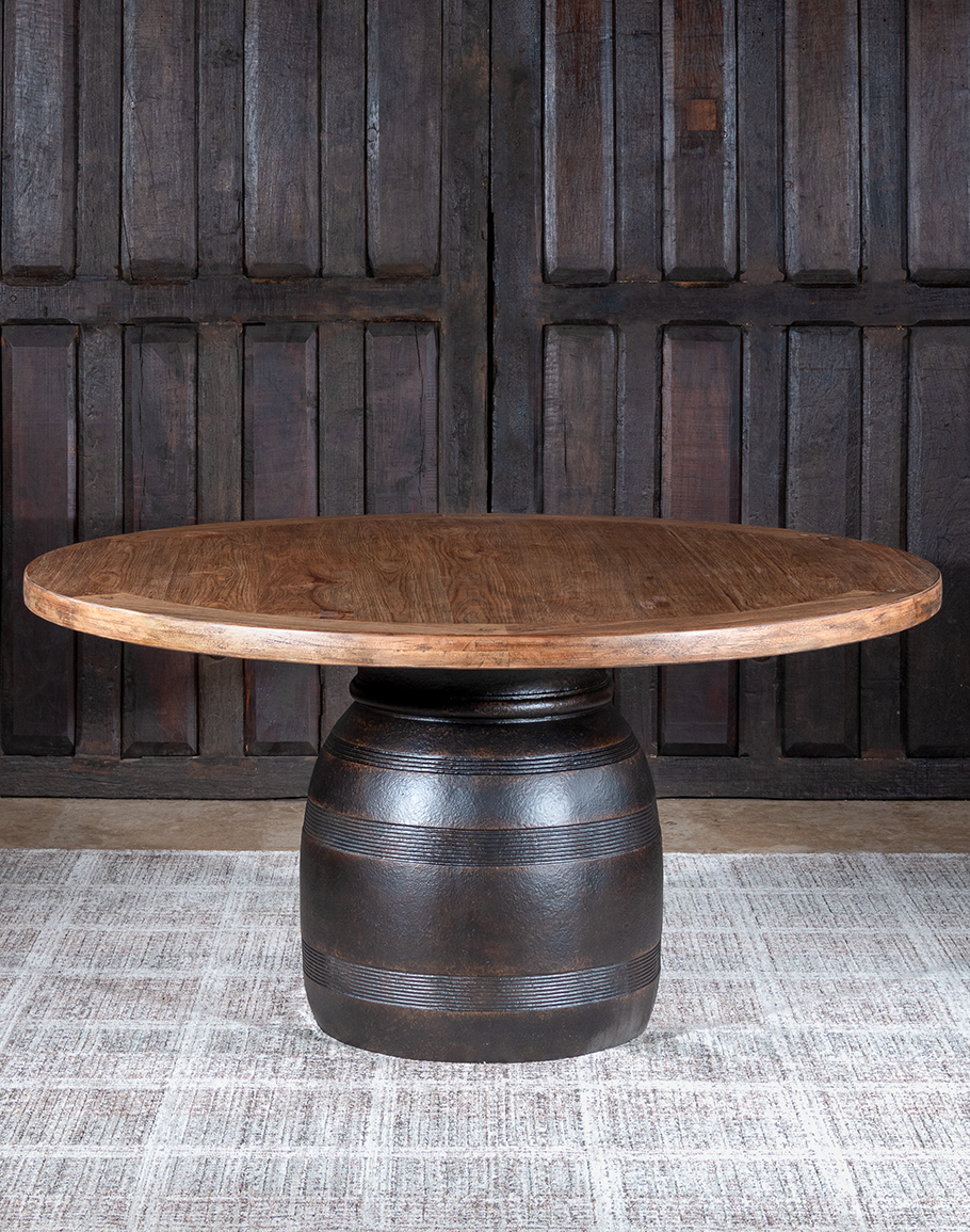 TX Round Dining Table - Solid Wood | Adobe Interiors