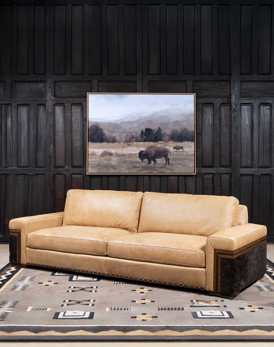 Alpine Ivory Full Grain Leather Sofa - Ivory, Luxurious | Adobe Interiors